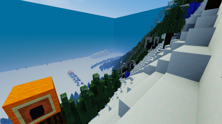 [PROTOTYPE] Ski Mountain with chairlift! Minecraft Map