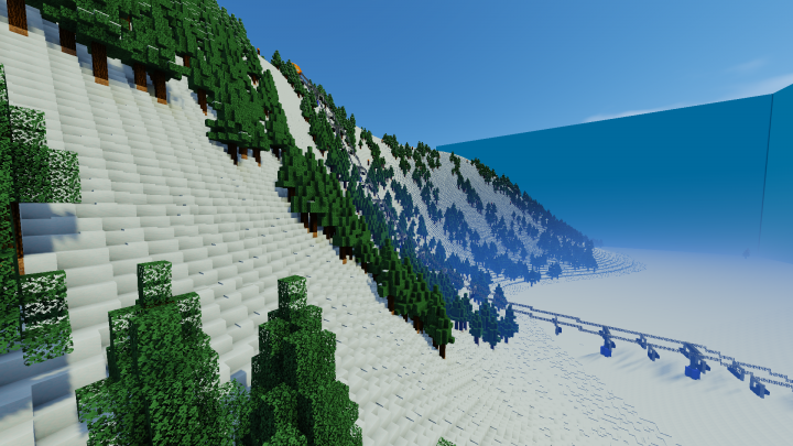[PROTOTYPE] Ski Mountain with chairlift! Minecraft Map