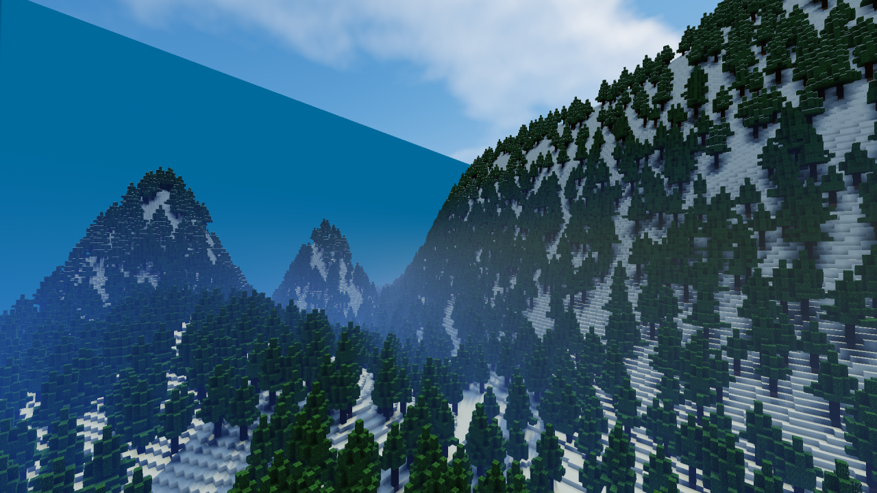 [PROTOTYPE] Ski Mountain with chairlift! Minecraft Map