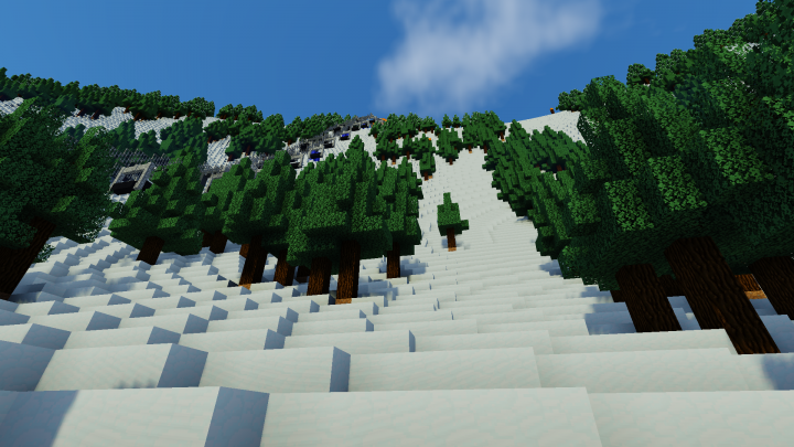 [PROTOTYPE] Ski Mountain with chairlift! Minecraft Map