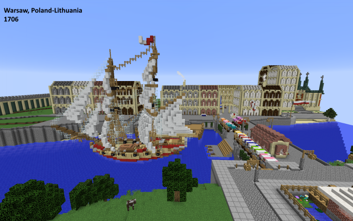 Warsaw, Poland-Lithunania Minecraft Map