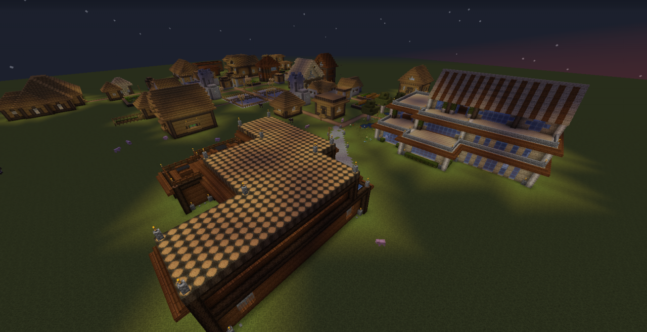 Minecraft Town; For servers and such Minecraft Map