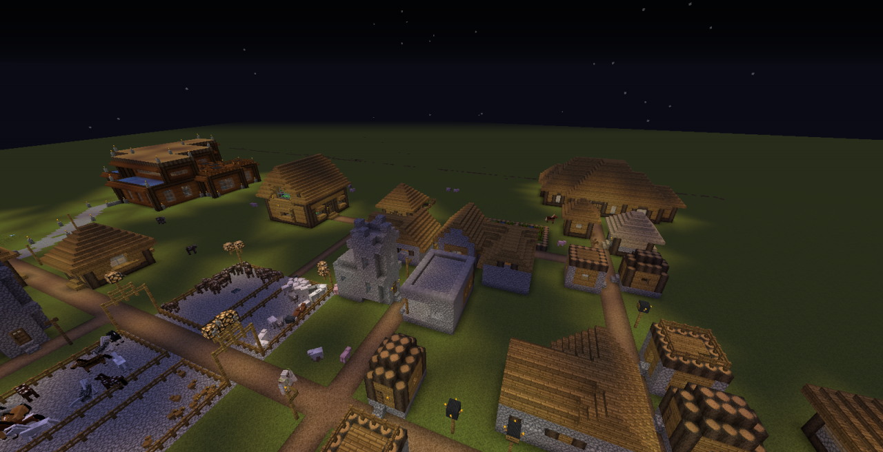 Minecraft Town; For servers and such Minecraft Map