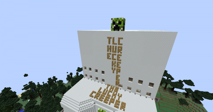 3D Creeper Head Minecraft Map