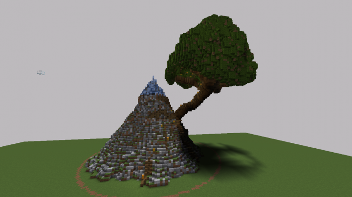 Giant tree on a mountain Minecraft Map