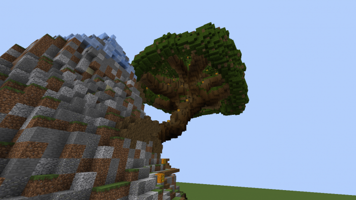 Giant tree on a mountain Minecraft Map