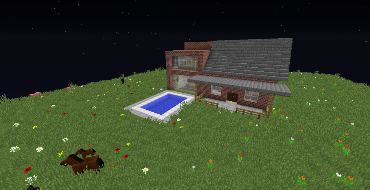 Brick Mansion | Created by: AWCoolGames Minecraft Map