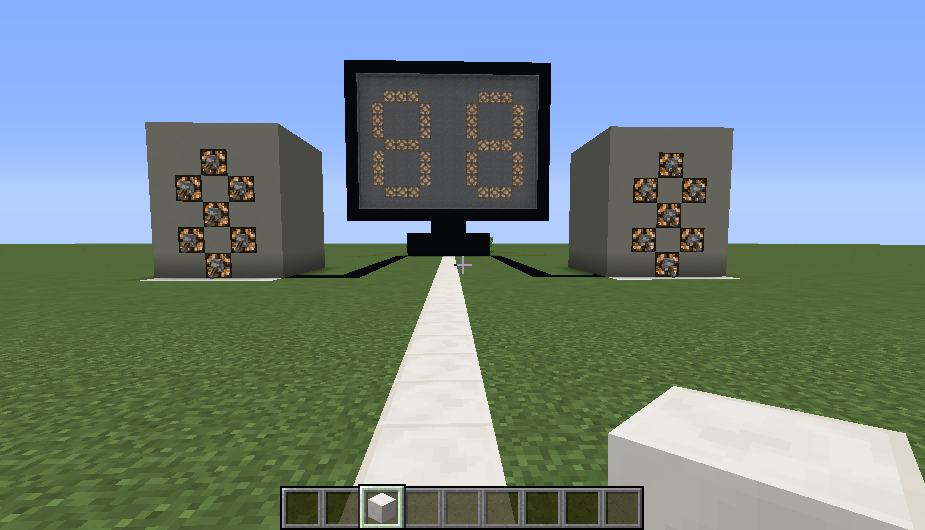 WIRELESS REDSTONE 7-SEGMENT DISPLAY Minecraft Map