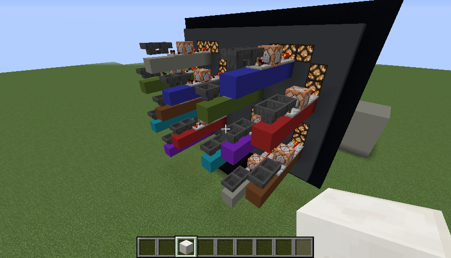 Wireless Redstone 7 Segment Display Minecraft Map