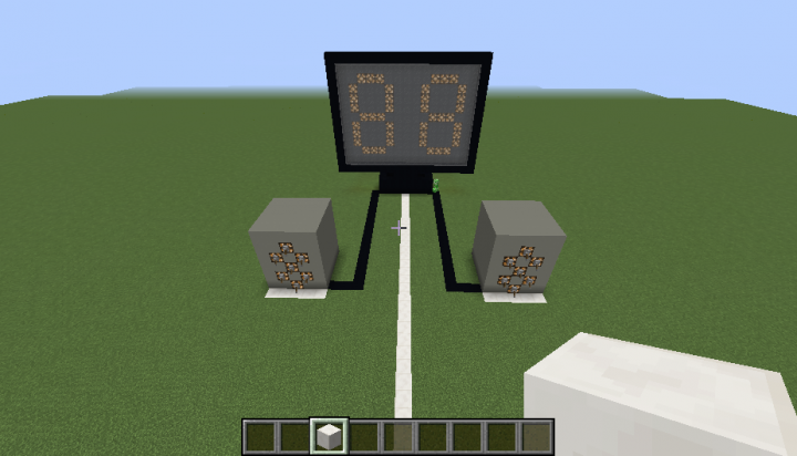 WIRELESS REDSTONE 7-SEGMENT DISPLAY Minecraft Map