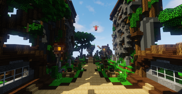 SERVER HUB FOR SKYWARS STYLE CUBECRAFT @CubeCraftGames Minecraft Map