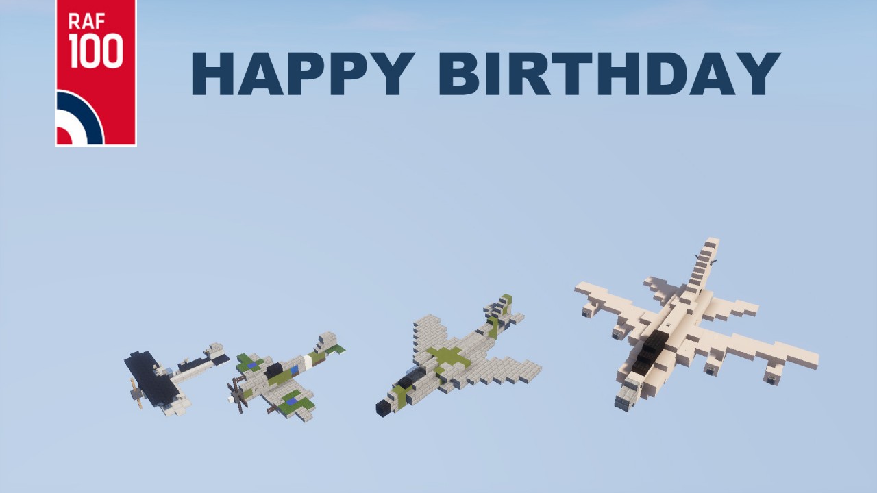 Happy Birthday RAF Minecraft Map