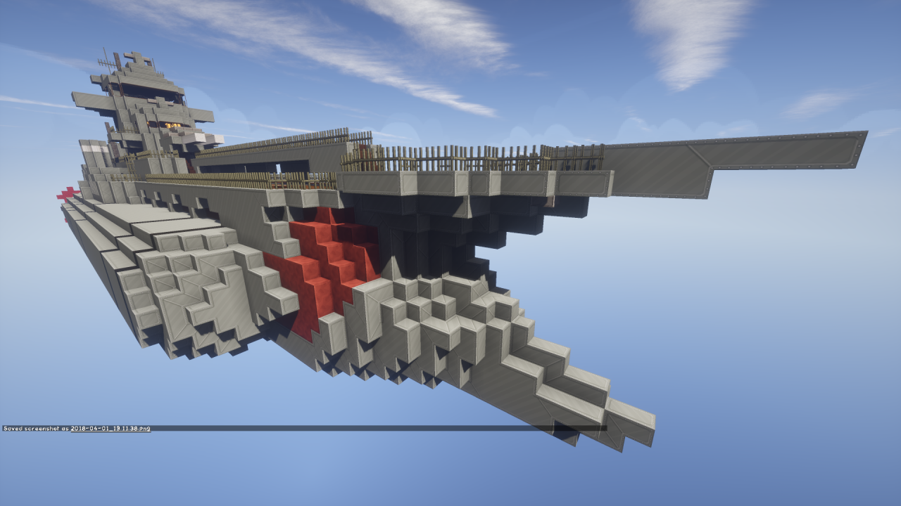 Royal air battlecruiser Minecraft Map