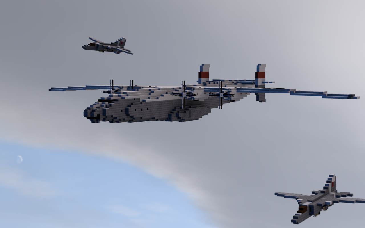 Antonov An-22 Antei | Scale 1,5:1 Minecraft Map