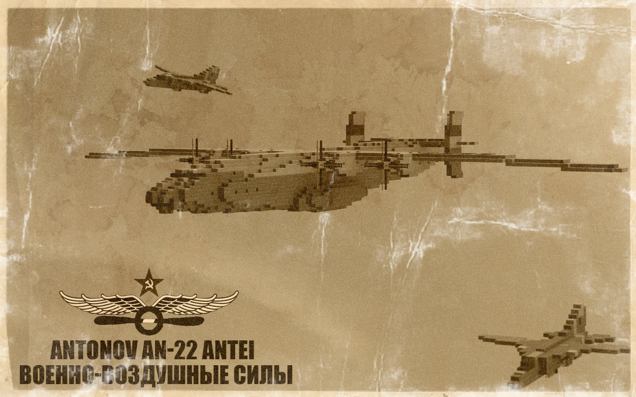 Antonov An-22 Antei | Scale 1,5:1 Minecraft Map