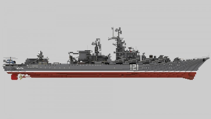 Russian Cruiser Slava 1:1 Minecraft Map