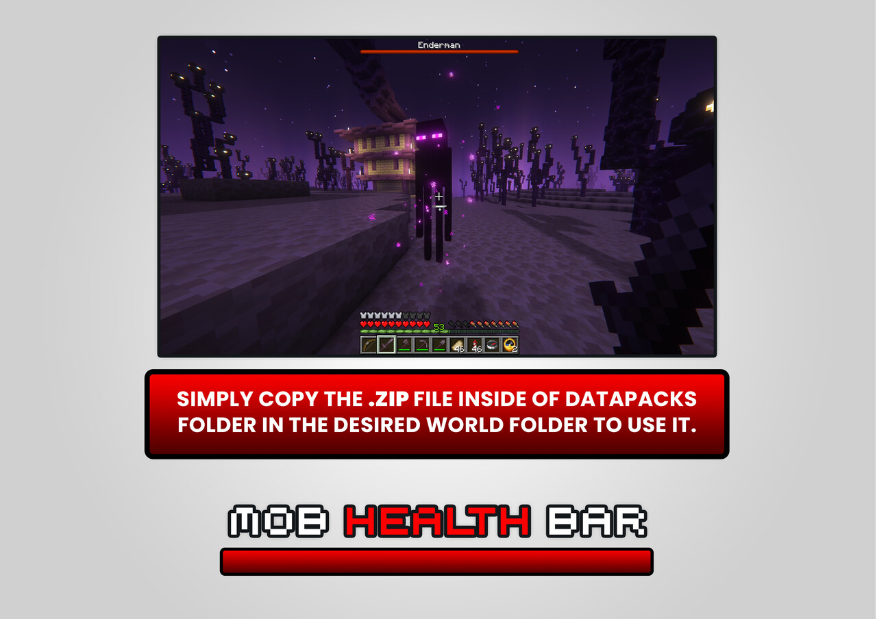 Mob Health Bar (1.13.x) Minecraft Data Pack