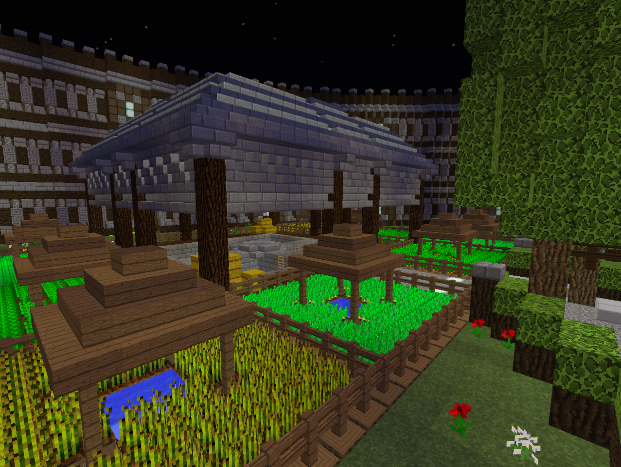 Big Medieval faction spawn Minecraft Map