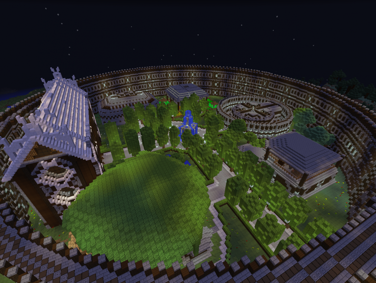Big Medieval faction spawn Minecraft Map