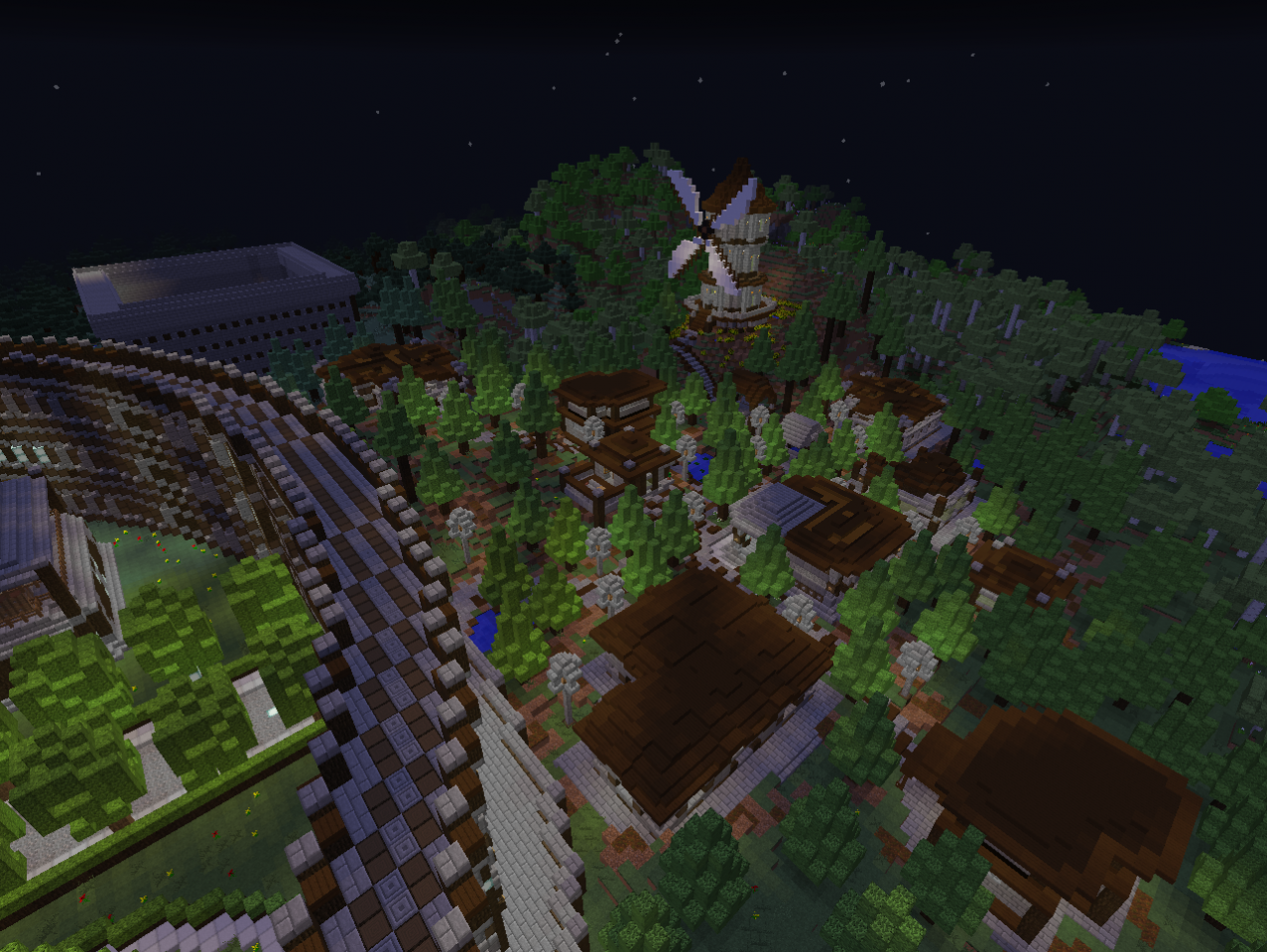 Big Medieval faction spawn Minecraft Map
