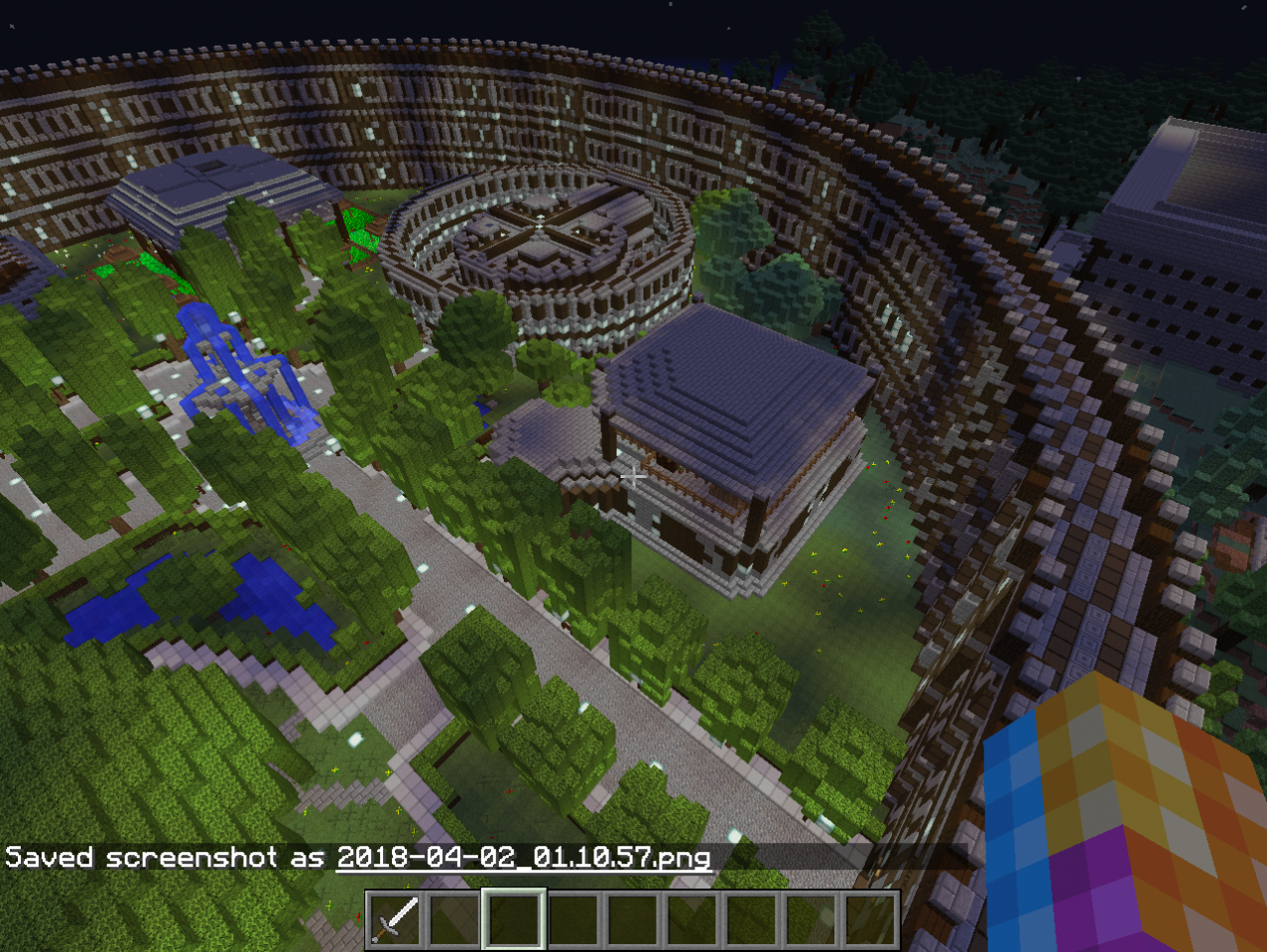 Big Medieval faction spawn Minecraft Map
