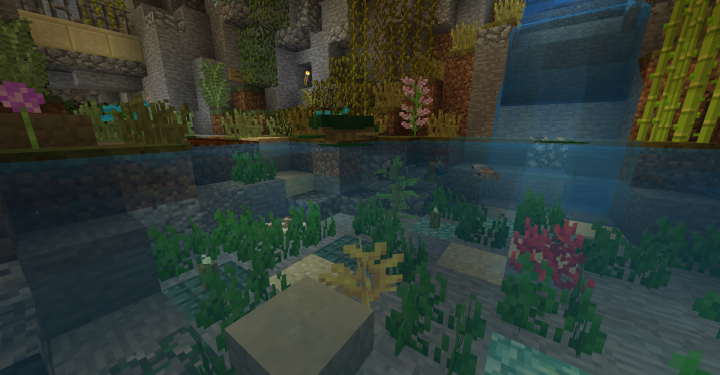 1.13 Tropical fish cave Minecraft Map