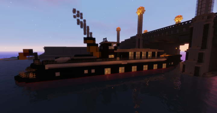 River Steam Boat [Full Interior] !! Minecraft Map