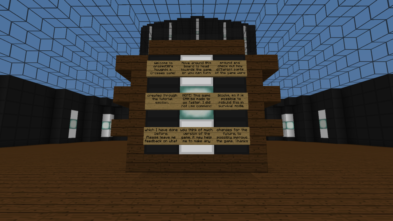 Redstone Tic Tac Toe! (no command blocks) Minecraft Map