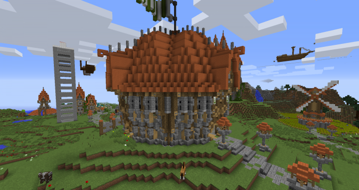 Circular Spawn Building! Minecraft Map