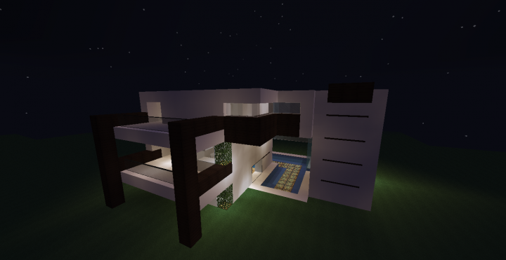 Modern house 1.12 - Decorated with Chisel mod Minecraft Map
