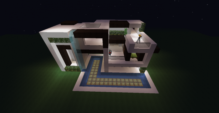 Modern house 1.12 - Decorated with Chisel mod Minecraft Map