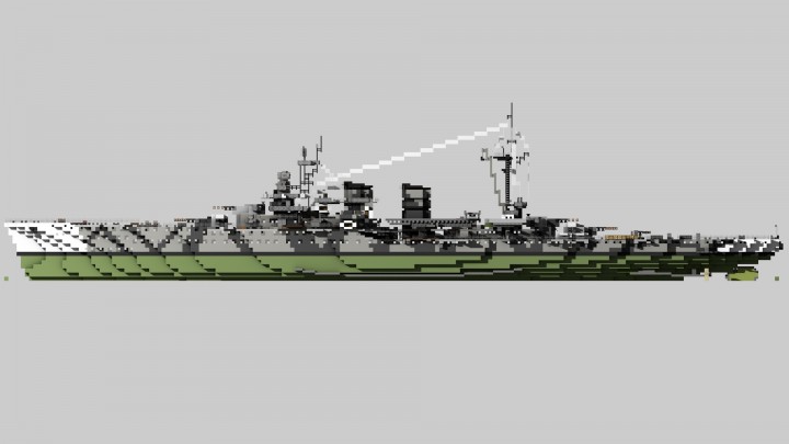 Italian Cruiser Duca Degli Abruzzi 1:1 Minecraft Map
