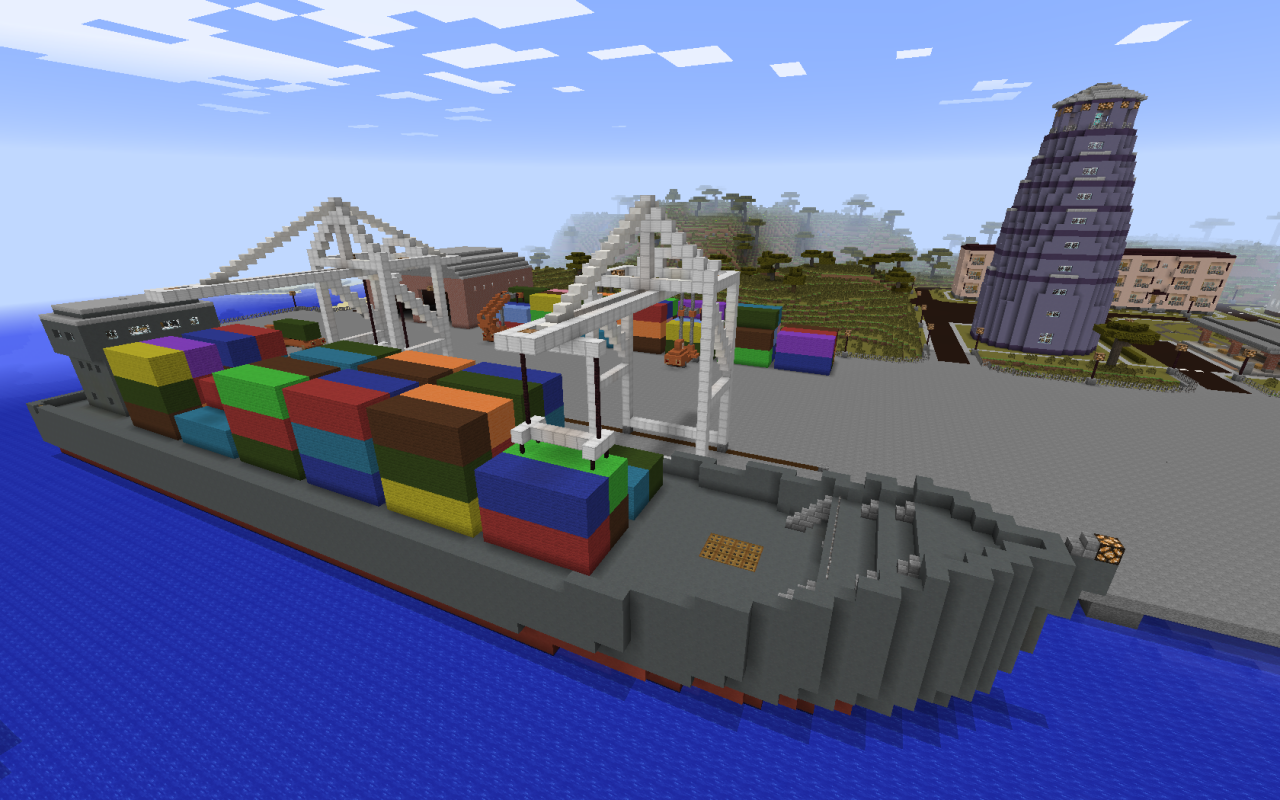 Seaport and Airport Minecraft Map