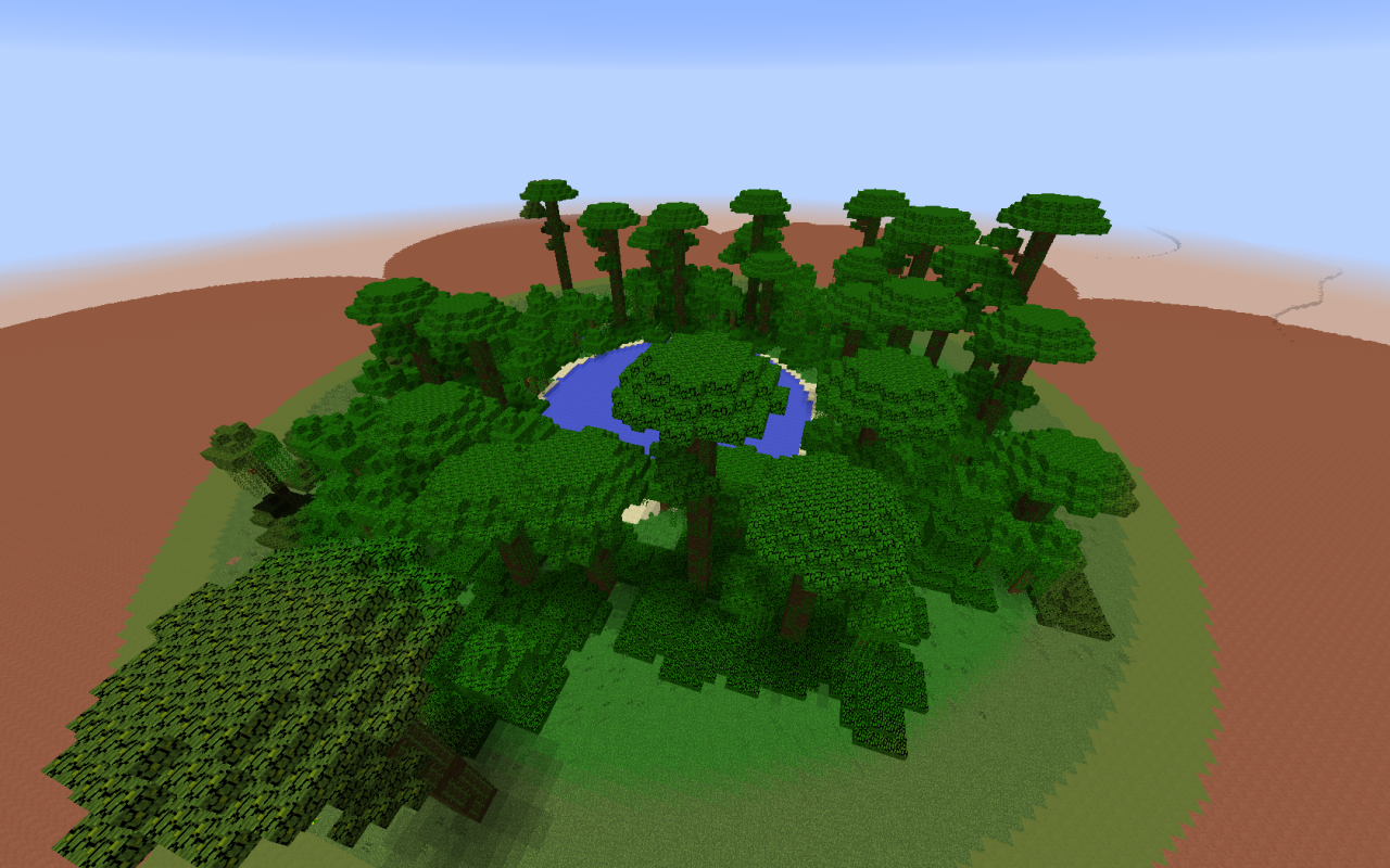 Colored Clay Island Minecraft Map