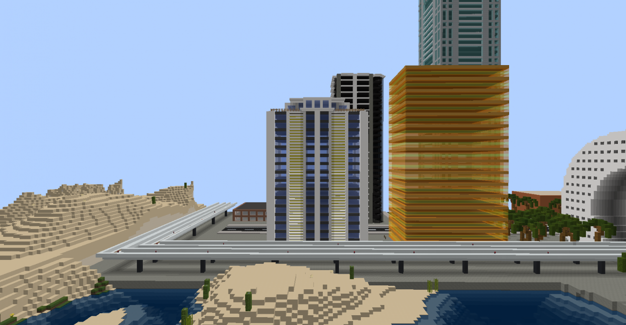 Modern hotel with penthouse Minecraft Map