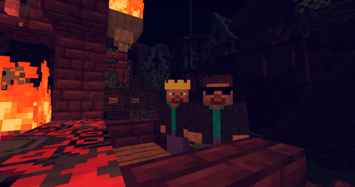 Our first nether hub/spawn Minecraft Map