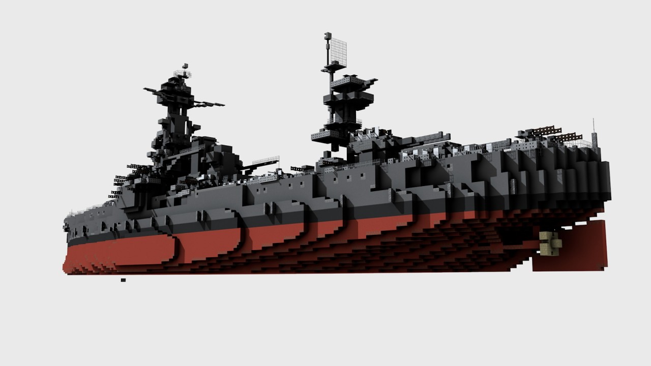 BB-35 USS Texas Minecraft Map
