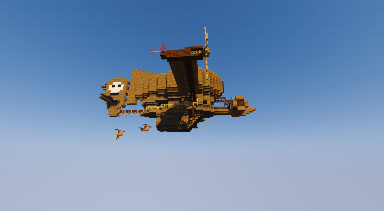 Tiger Moth (Laputa, Castle in the sky) Minecraft Map