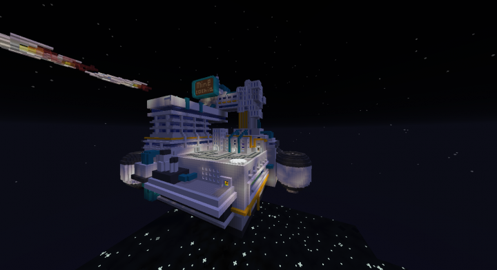 Futuristic Building Sci-fi Spawn Lobby Minecraft Map