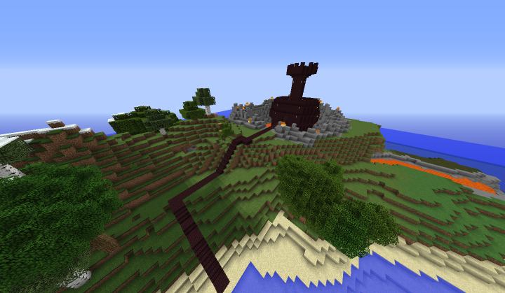 Hit the target Fortresses - exact replica! Minecraft Map