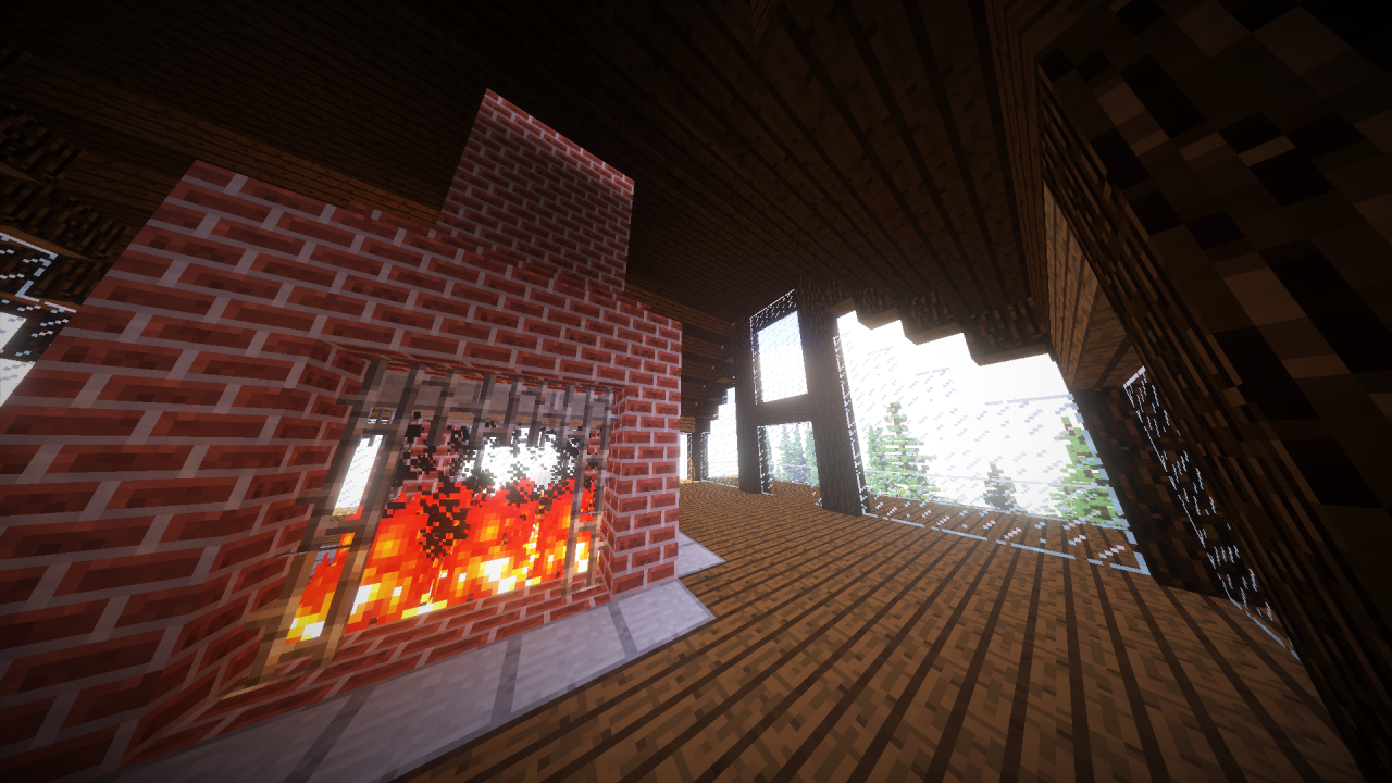 Large Lakeside Cabin Minecraft Map