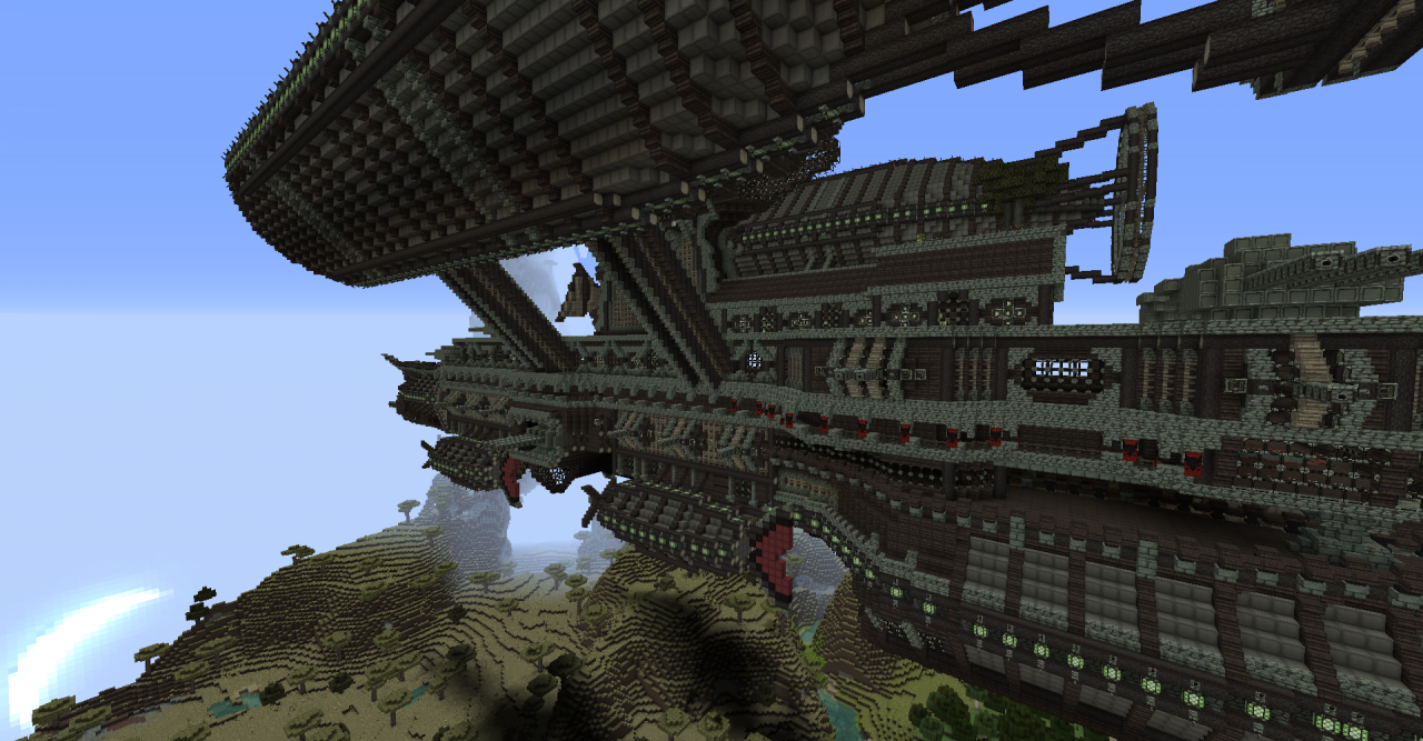 Large minecraft airship Minecraft Map