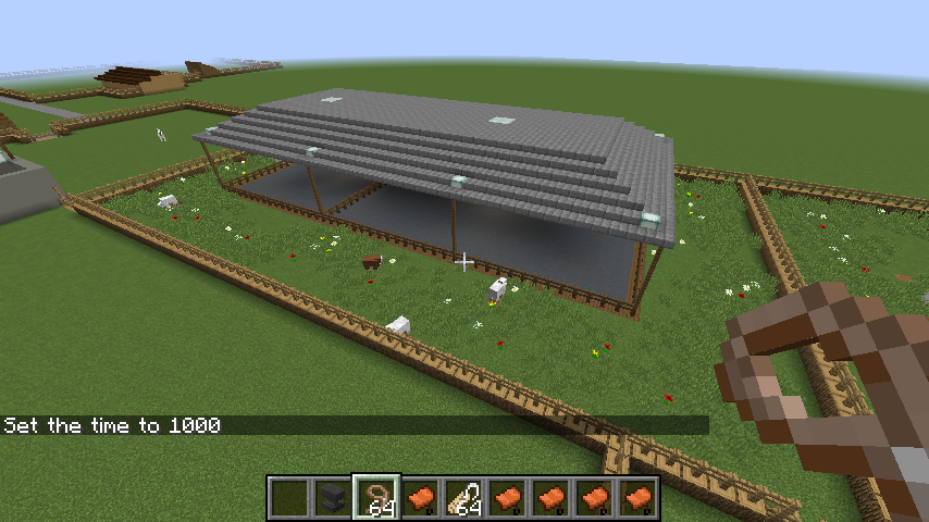 Two villages with Horse Stable and Arena Minecraft Map