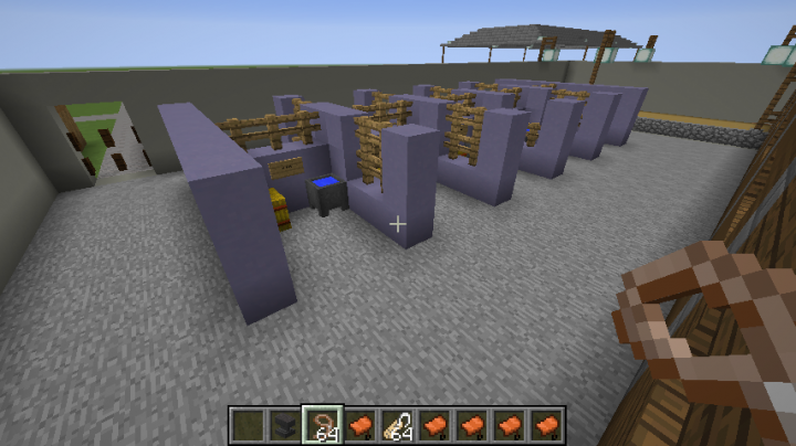 Two villages with Horse Stable and Arena Minecraft Map