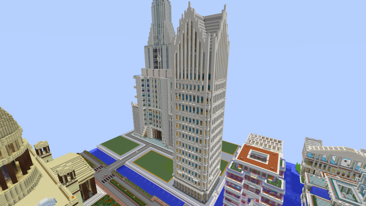 Ally Detroit Center Minecraft Map