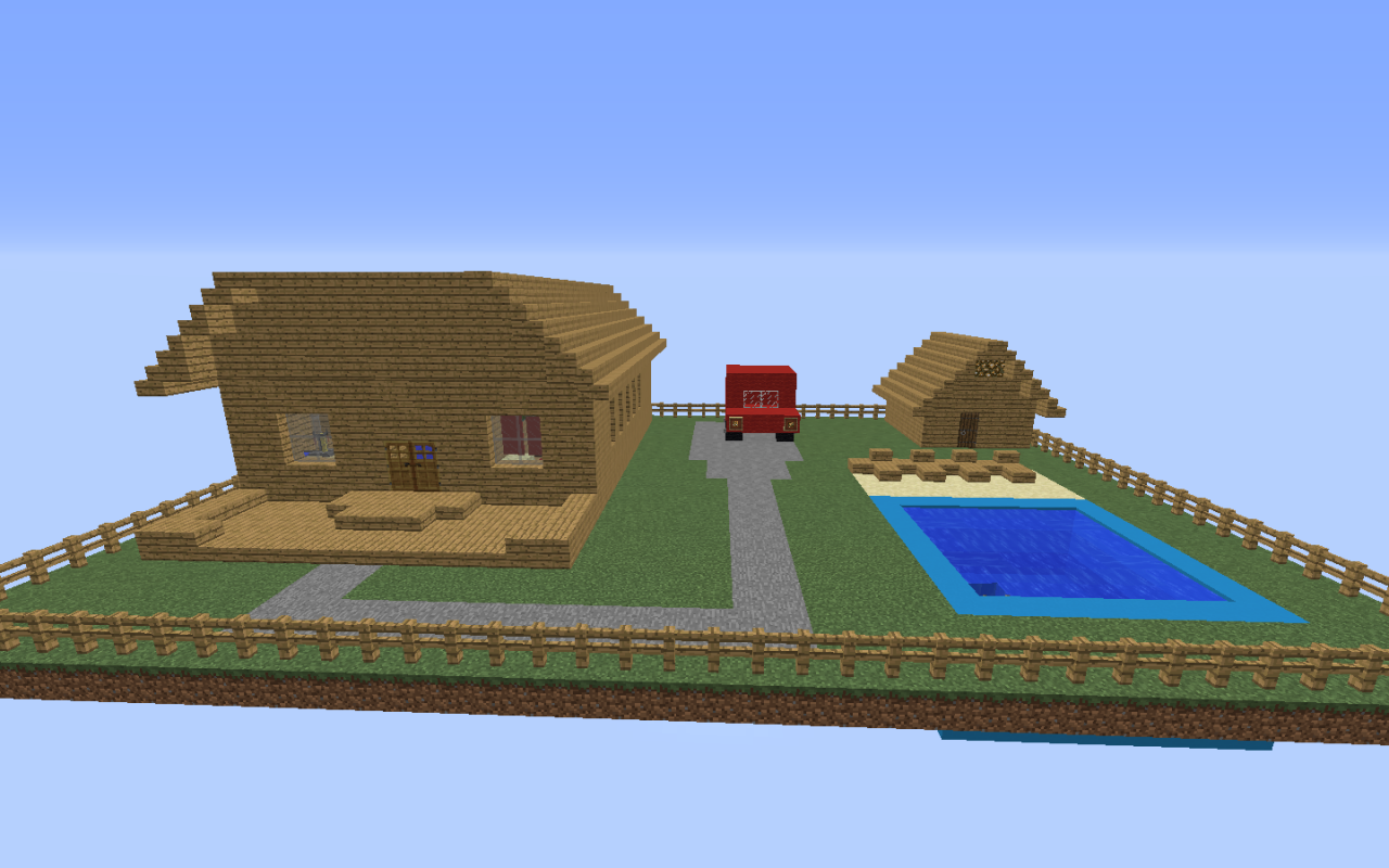 Flying House Minecraft Map