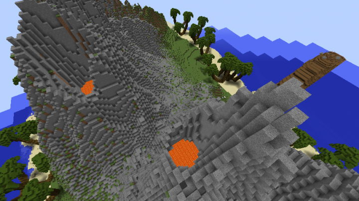 Shipwreck on the island Minecraft Map