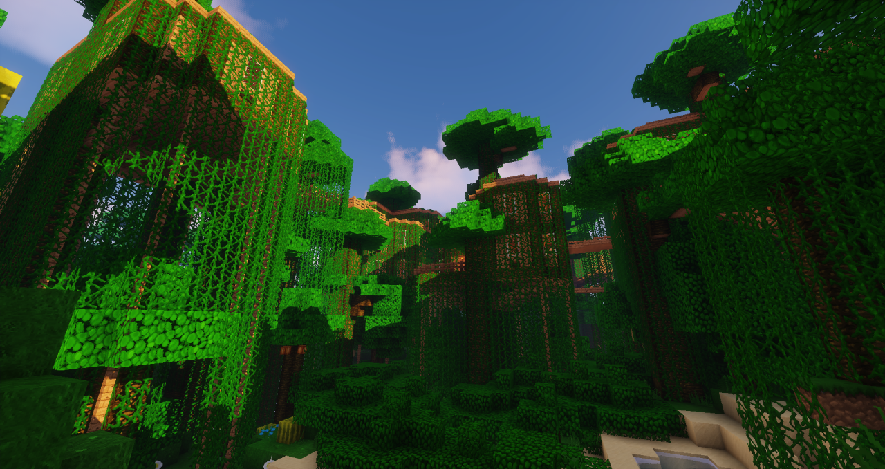 [-New Minerule-] Mossdeep jungle + Fortree City Minecraft Map