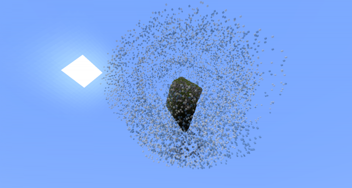 Unidentified Interstellar Comet “Lost Island” Minecraft Map