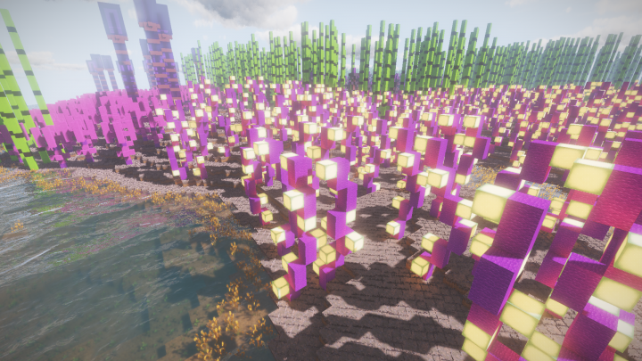 Isloated alien world Minecraft Map